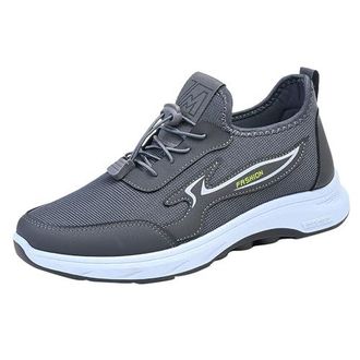 Generic Baskets d&eacute;contract&eacute;es pour homme - Chaussures de sport en maille tricot&eacute;e - Respirantes - Soutien de la vo&ucirc;te plantaire - Baskets de marche - Chaussur