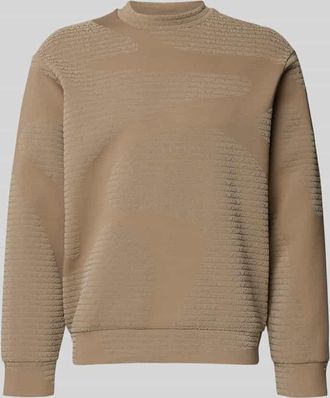 Emporio Armani Sweatshirt mit Strukturmuster