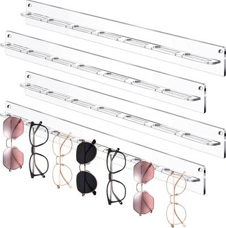 Generic 3er Pack Acryl Sonnenbrillen-Organizer, Sonnenbrillen-Halter, Organizer, Wandmontage, Brillen-Halter, h&auml;ngendes Brillenst&auml;nder, Sonnenbrillen-Aufh&auml;nge