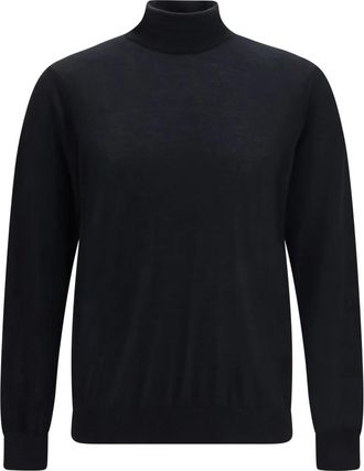 Giorgio Armani Pull col roul&eacute; en cachemire pur - Homme - Pulls - Noir - Taille: M
