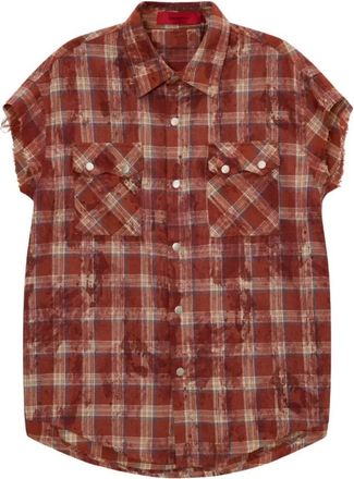 Acupuncture Acupuncture, Homme, Chemises, Multicolore, Taille: XS Texas Sleeveless Shirt