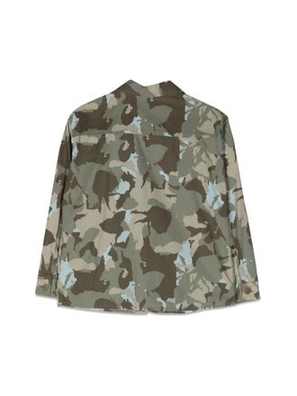 Aspesi Camouflage Cotton Shirt Jacket - Multicolor