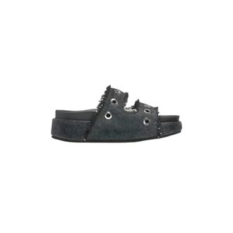 INUIKII Denim Studs Sandalen mit Plateau - - Shoes - Damen - Schwarzk - 39 EU