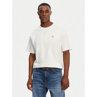 Guess T-Shirt M4YI46 K8FQ4 Wei&szlig; Regular Fit