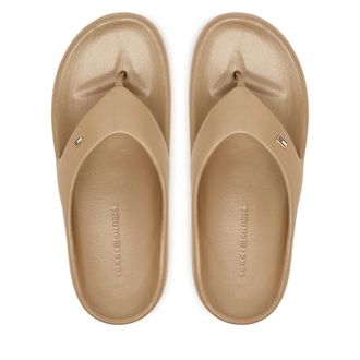 Tommy Hilfiger Zehentrenner Tommy Hilfiger Pearlized FW0FW09201 Beige