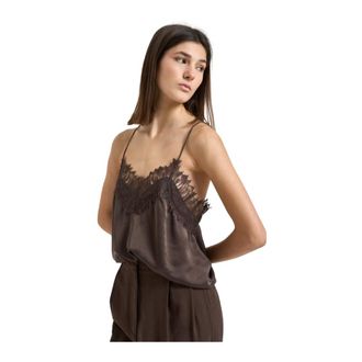 Iro Iro, Femme, Blouses et Chemises, Brun, Taille: 38 FR Newin Top