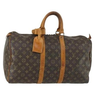 Louis Vuitton Sac Week-end en Toile Pr&eacute;-owned - Femme - Pre-owned - Brun - Taille: ONE Size