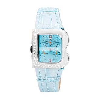 Laura Biagiotti Femme, Accessoires, Bleu, Taille: ONE Size Leather Dress Watch