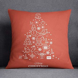 Questo Casa Dekorativer Kissenbezug, Kissenbezug, Heimdekoration, für Sofa, Café, Größe: 45 x 45 cm - entworfen und hergestellt in Türkiye