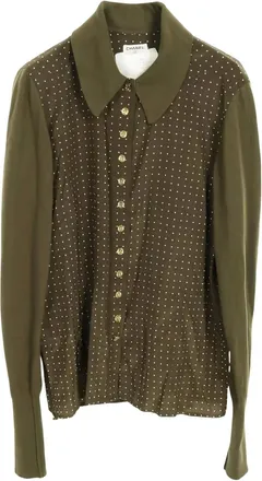 Chanel haut Coco Mark (1986-1988) - Vert