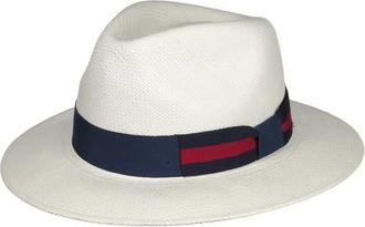Stetson Chapeau Panama Vondrio Traveller Femme/Homme - Made in Ecuador de Soleil DEte Plage avec Ruban Gros Grain Ete Printemps-ete - L (58-59 cm) Nature