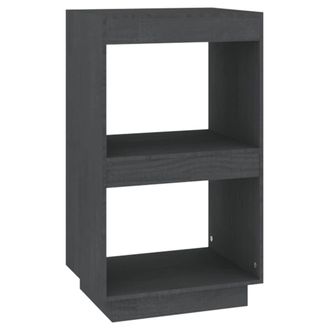 Generic Massivholz Kiefer B&uuml;cherregal, Regal, Standregal, Aktenregal, B&uuml;roregal, Raumtrenner Aufbewahrung f&uuml;r Wohnzimmer(Nat&uuml;rlich 40x35x71cm) (Grau 02)