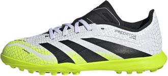 adidas Unisex Kinder Predator League Turf Football Boots Kids, Cloud White/Core Black/Lucid Lemon, 28 1/2 EU