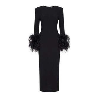 Twentyfourhaitch Robe Longue Teide - Femme - Robes - Noir - Taille: 46 FR