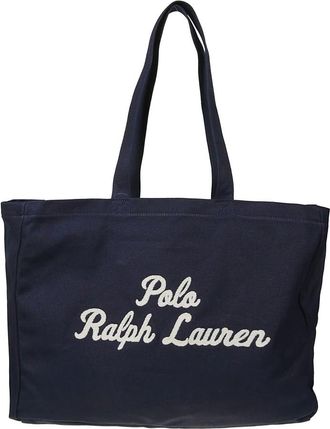 Polo Ralph Lauren Homme, Sacs, Bleu, Taille: ONE Size Canvas East West Tote Bag