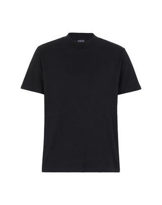 8 by YOOX ORGANIC COTTON MOCK-NECK S/SLEEVE T-SHIRT