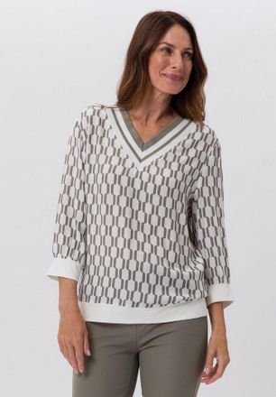 Frank Walder Klassische Bluse im graphischem Dessin