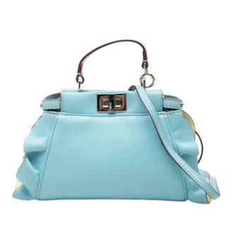 Fendi Pre-owned The Waves Peekaboo - Femme - Pre-owned - Bleu - Taille: ONE Size