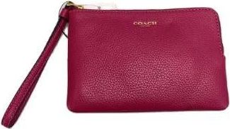 Coach Coach - Pochette à dragonne pour femme - Cuir rose