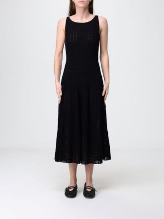Antonino Valenti Plissiertes Midi-Strickkleid mit schulterfreiem Design