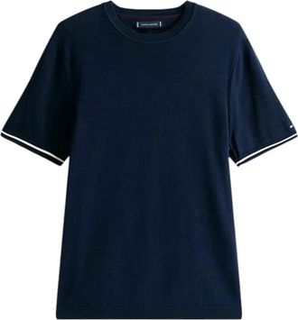 Tommy Hilfiger Homme, Tops, Bleu, Taille: M Sweat à capuche rayé pour homme