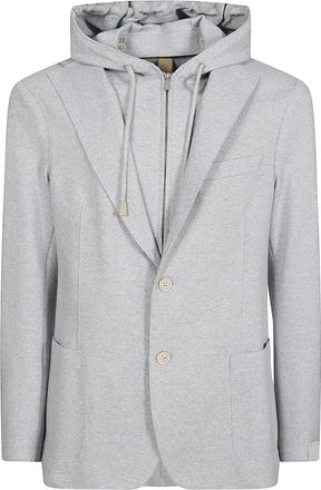 Eleventy Homme, Vestes, Bleu, Taille: 2XL Jersey 3 Bott Pettorina Capp