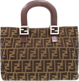 Fendi Sac &agrave; main en cuir Pre-owned - Femme - Pre-owned - Brun - Taille: ONE Size