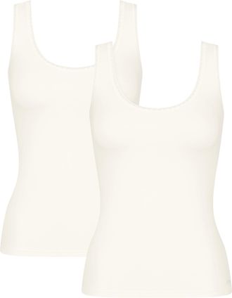 sloggi Damen Sloggi GO Tank Top C2P, Silk White, XL