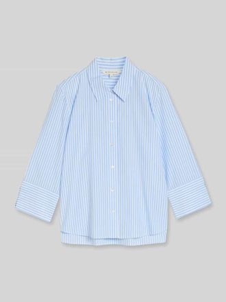 Tom Tailor Regular Fit Hemdbluse aus Lyocell-Baumwoll-Mix