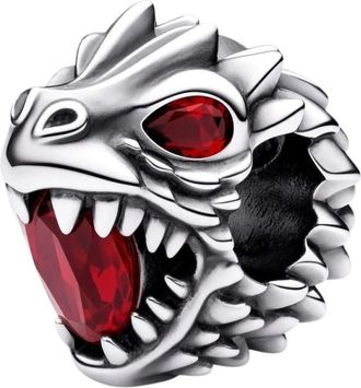 Pandora Breloque T&ecirc;te de Dragon en Argent Sterling Game Of Thrones - Femme - Accessoires - Gris - Taille: ONE Size