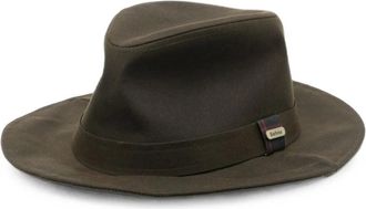 Barbour Chapeau Bushman cir&eacute; vintage - Femme - Accessoires - Vert - Taille: L
