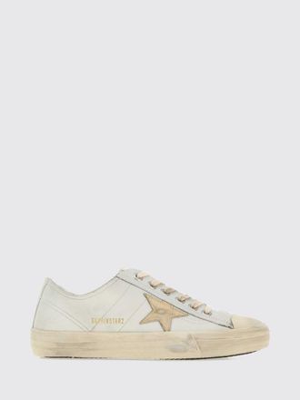 Golden Goose Baskets V-Star 2 en cuir lisse avec effet us&eacute; et logo