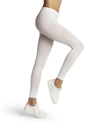 Falke Damen Leggings Pure Matt 50 DEN W Le halb-blickdicht einfarbig 1 Stück, Weiß White 2209, S-M
