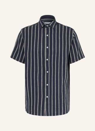 Paul Paul Hemd Comfort Fit Mit Leinen blau