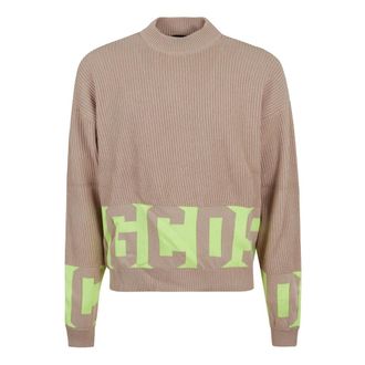 GCDS Gcds, Herren, Strickwaren, Beige, LGröße