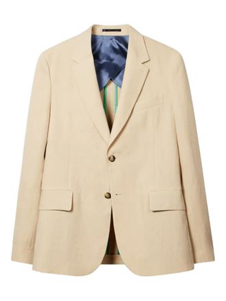 Paul Smith blazer en lin - Tons neutres