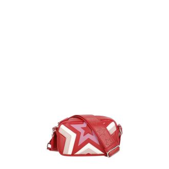 Stella McCartney Umh&auml;ngetasche mit Stern-Patch - - Bags - Damen - Rot - ONE SIZE
