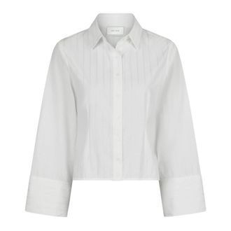 Neo Noir Wei&szlig;es- schlichtes Hemd mit weiten &Auml;rmeln - - Blouses & Shirts - Damen - Wei&szlig; - M