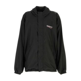 Balenciaga Wasserdichte Jacke mit Kapuze - - Jackets - Herren - Schwarzk - S