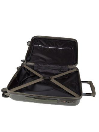 Momo Design Mens Trolley Military Green-Black Metallic Fiber Bags - Travel-Bags Green/black