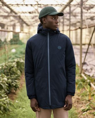Faguo Parka imperm&eacute;able bleu marine