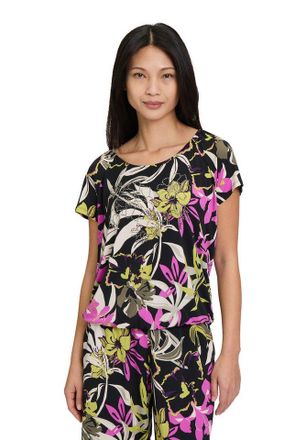Betty Barclay Kurzarmshirt Damen mit Gummizug (1-tlg) Glitzersteine