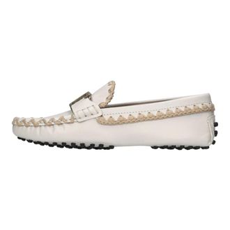 Tod's Mocassins in leather and fabric - - Shoes - Damen - Wei&szlig; - 35 1/2 EU
