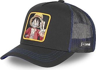 Capslab Casquette Cl/Op2/1/Cas Homme Casquette de Baseball, Trucker-Luffy-Black- 30177, Taille Unique