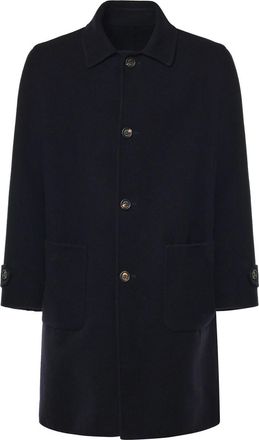 Eleventy Knielanger Mantel - Blau