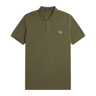 Fred Perry Classic Cotton Polo Shirt M6000 - - Tops - Herren - Gr&uuml;n - S