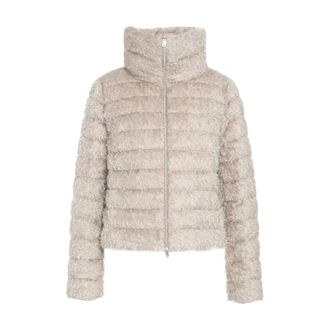 Herno Femme, Vestes, Beige, Taille: 42 FR Manteau Fluffy