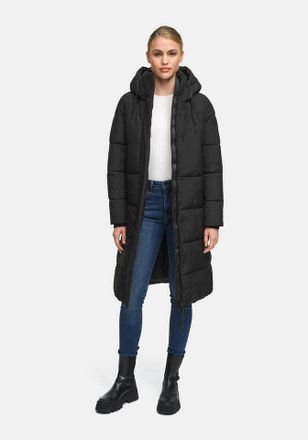 Marikoo Winterjacke Chumanii Warmer Wintermantel mit langem Schnitt f&uuml;r kalte Tage