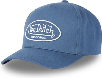 Von Dutch Tracker Kappe Herren Hypoallergen, Cap Herren, Angenehm, Nat&uuml;rlich, Blau Weiss, Einheitsgr&ouml;&szlig;e