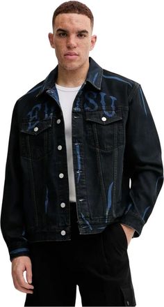 Evisu Homme, Vestes, Noir, Taille: XL Denim Vestes